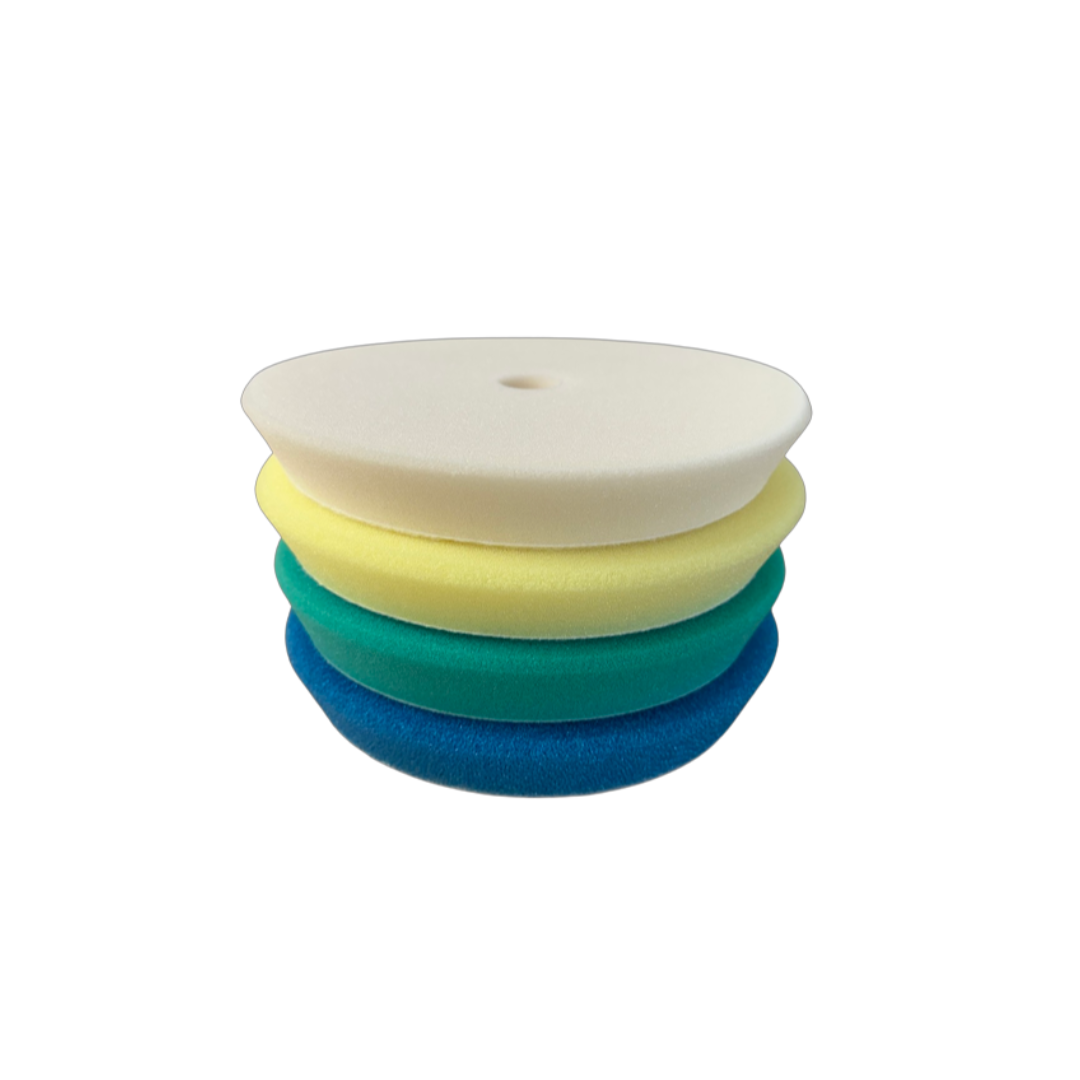 Premium Foam Beveled Edge DA Buff Pads 6" – Microfibre Cloths