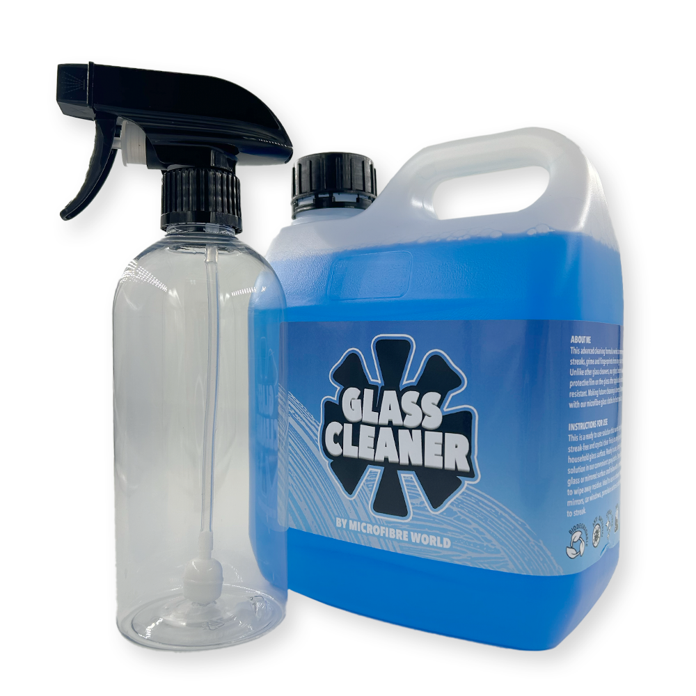 Glass Cleaner 2L Bottle | Ready to-go solution – Microfibre Cloths